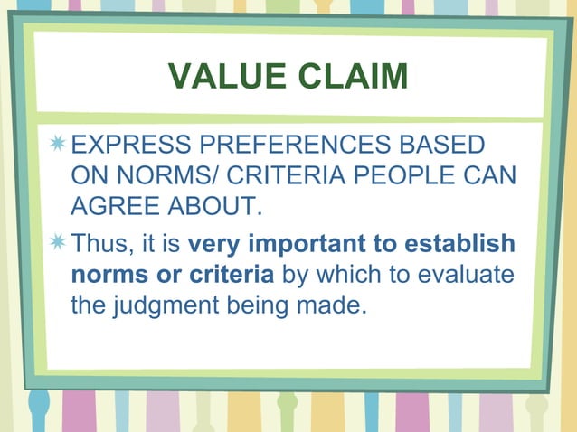 Truth and Value Claims | PPT