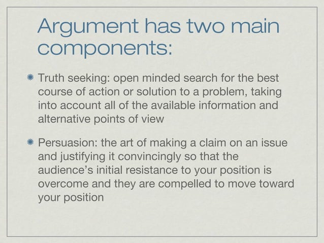 Argument in academic writing | PPT