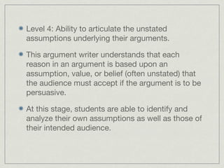 Argument in academic writing | PPT