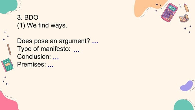 Manifesto, Arguments in Manifesto, Types of Manifesto | PPTX