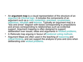 Argument map | PPT | Technology & Computing