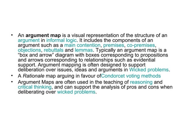 Argument map | PPT | Technology & Computing