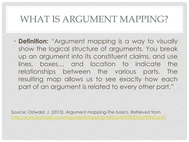 Argument mapping | PPTX