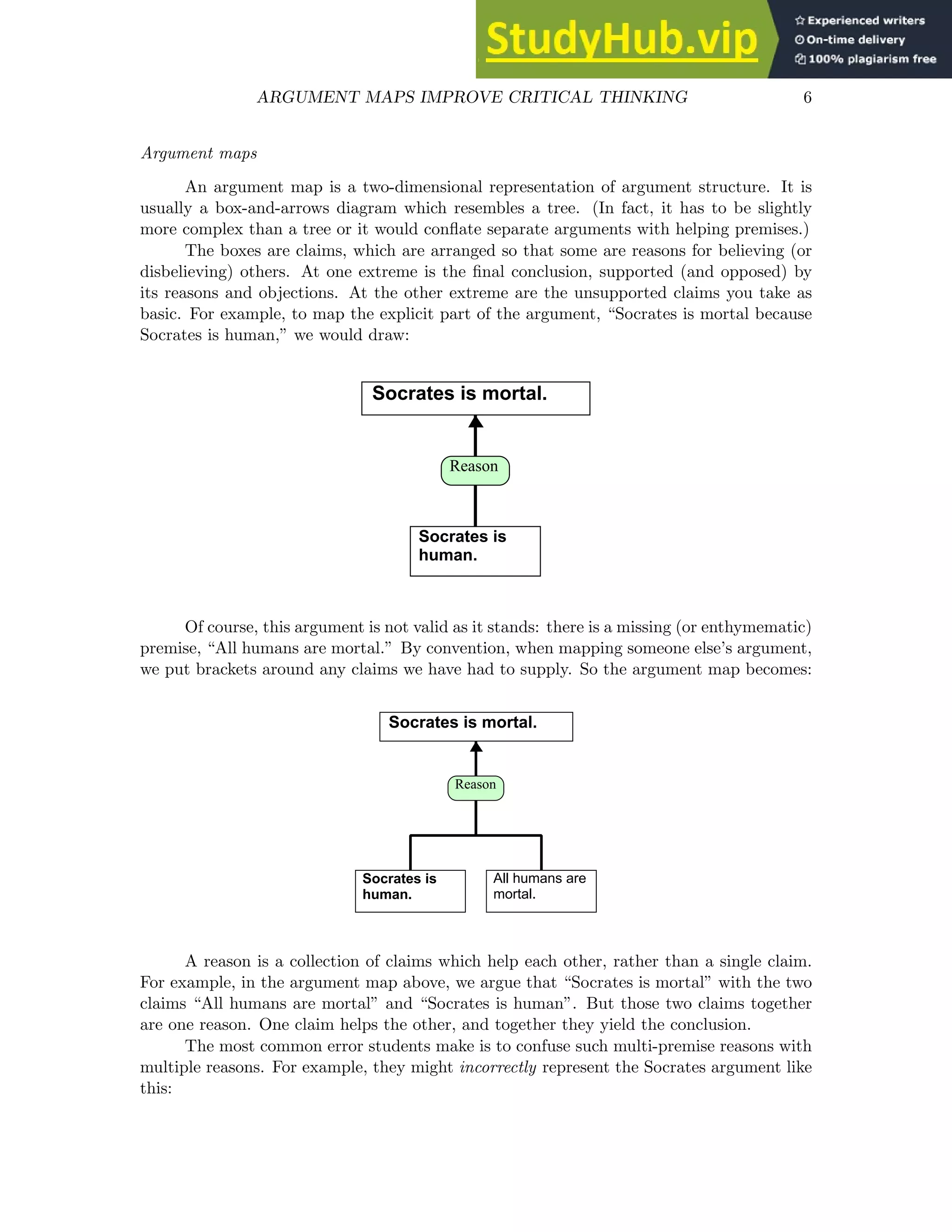 Argument Maps Improve Critical Thinking | PDF