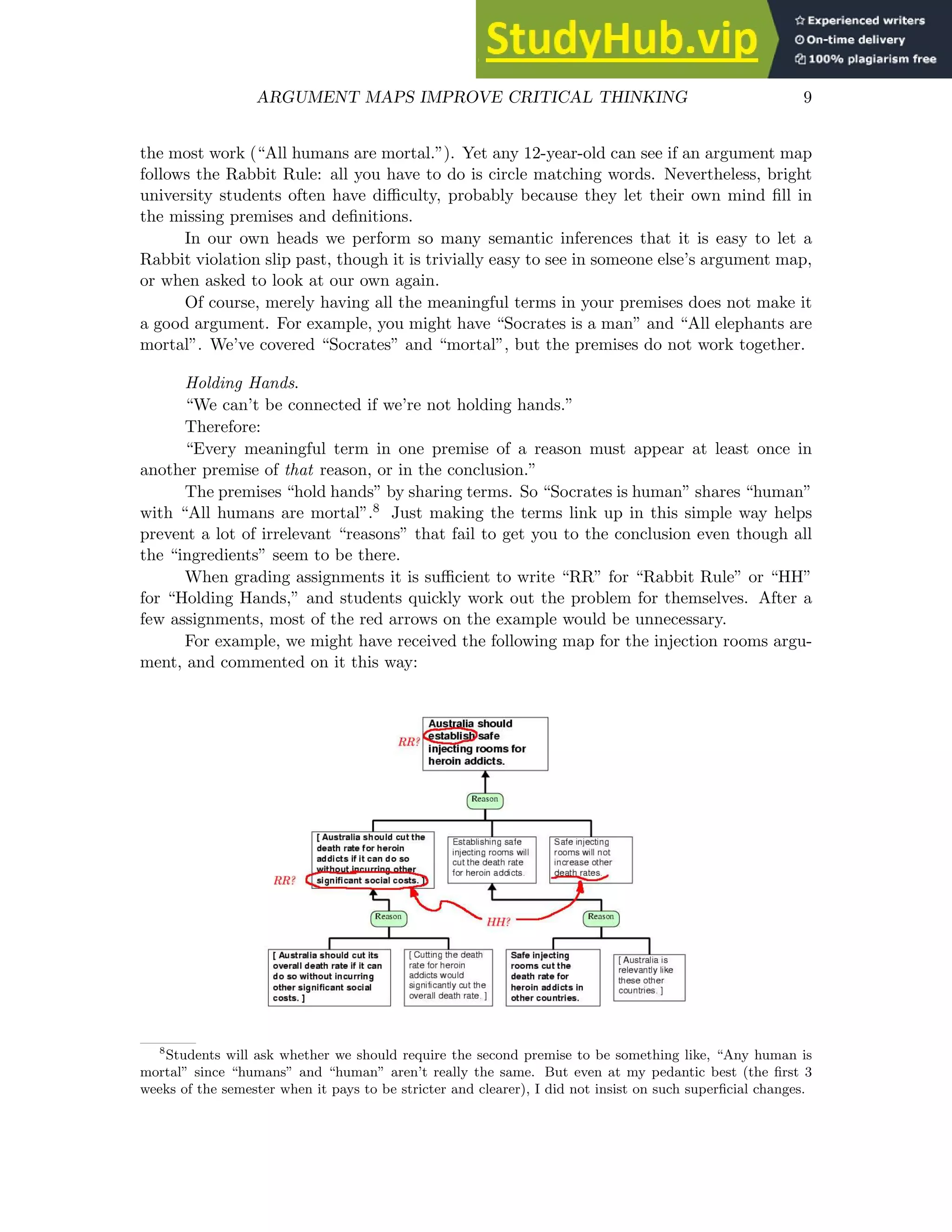 Argument Maps Improve Critical Thinking | PDF