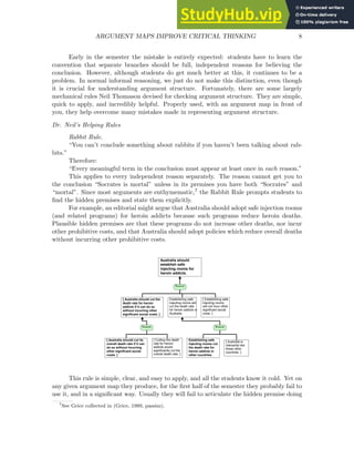 Argument Maps Improve Critical Thinking | PDF
