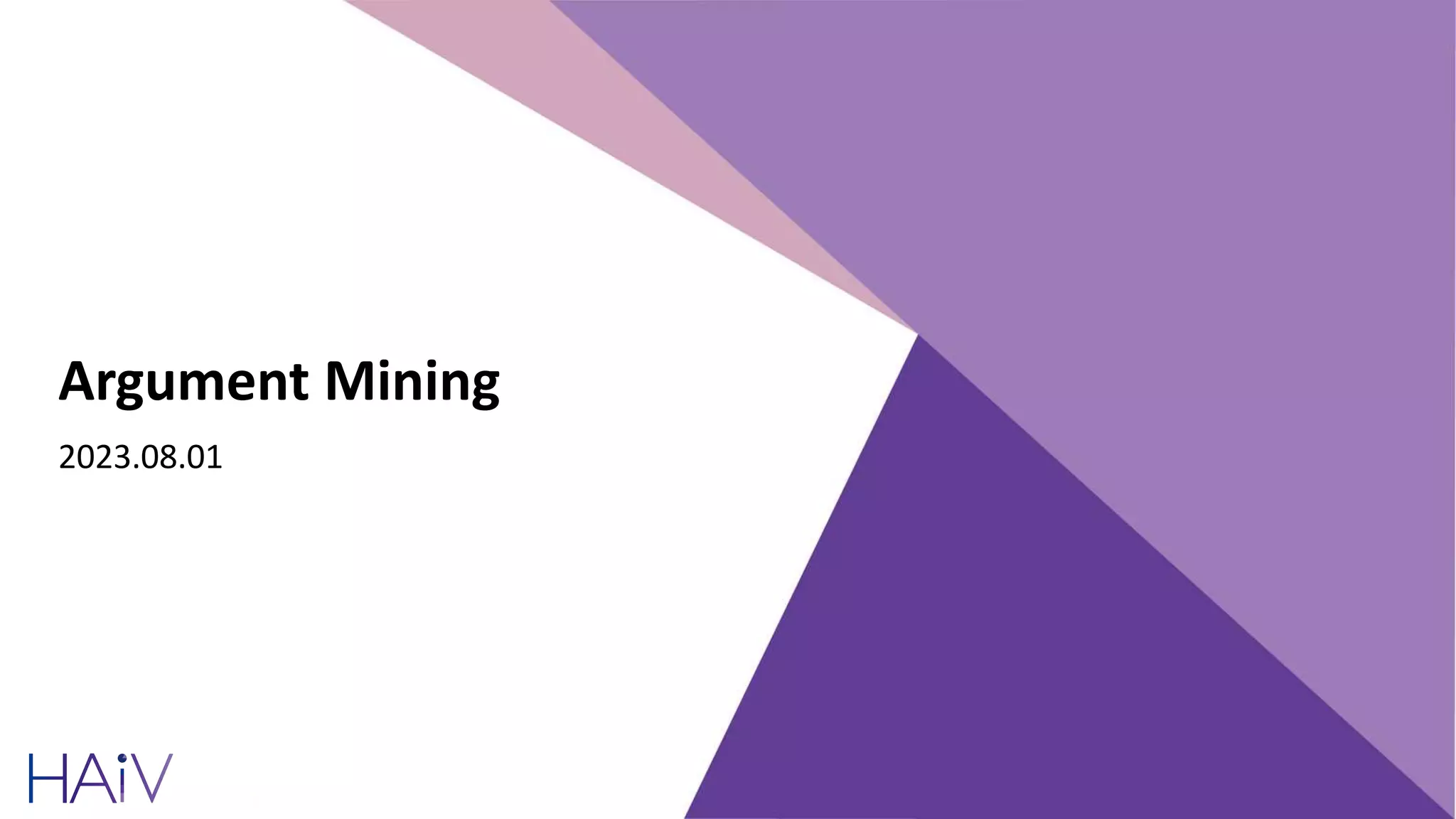 Argument Mining | PPT