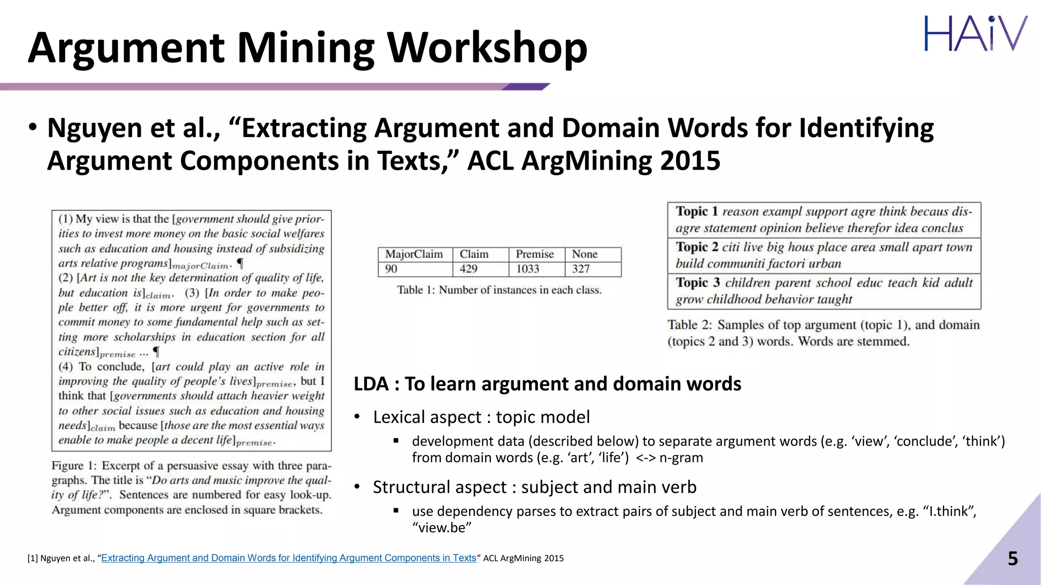 Argument Mining | PPT