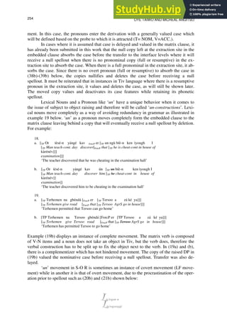 Argument Movement In The Tiv Language | PDF | Programming Languages | Computing