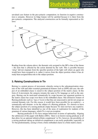 Argument Movement In The Tiv Language | PDF | Programming Languages ...