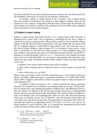Argument Movement In The Tiv Language | PDF | Programming Languages ...