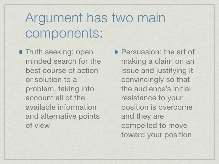 Argument notes