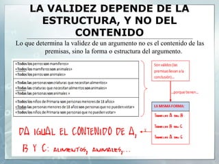 Argumentos deductivos | PPTX