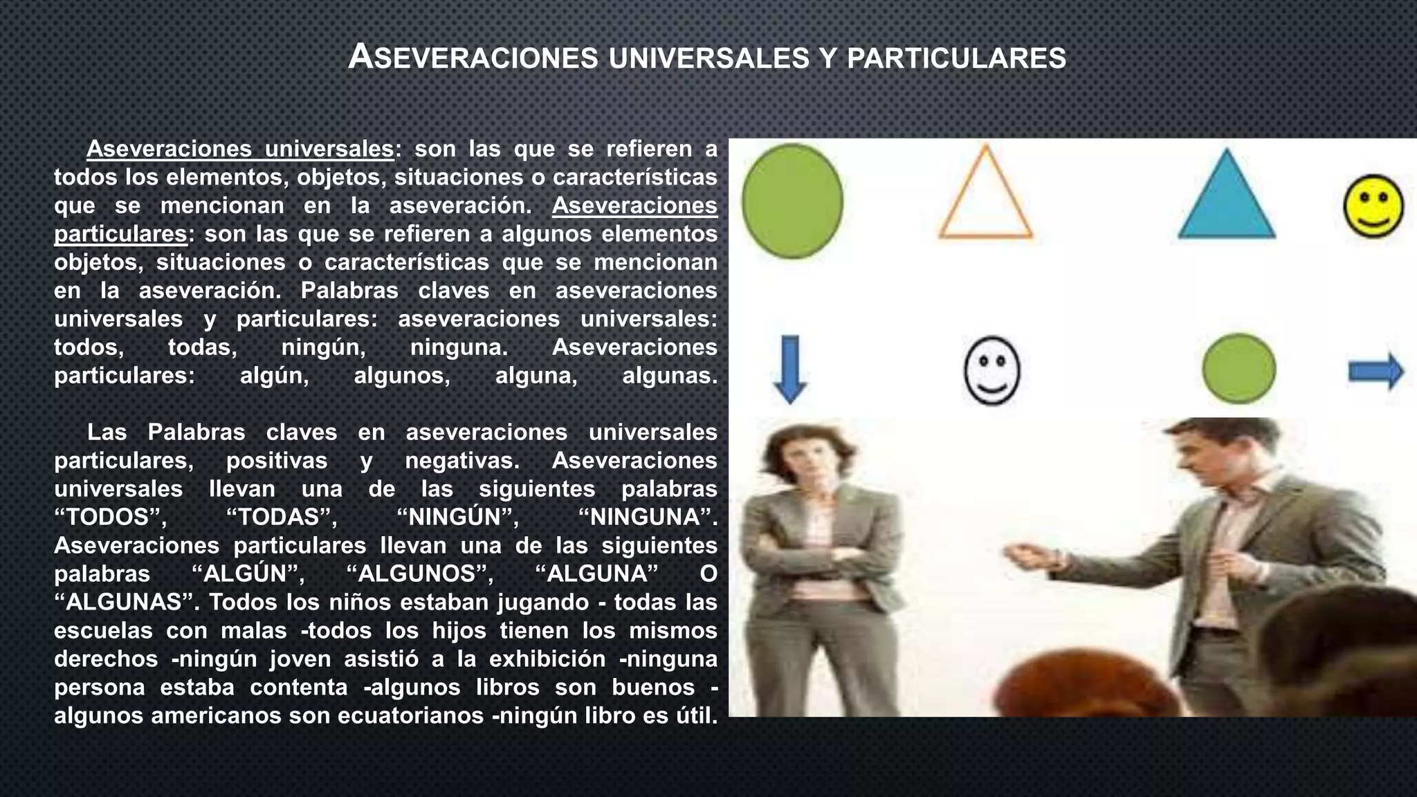 aseveraciones | PPTX
