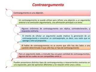 Argumentos y contrargumentos | PPTX