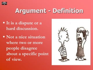 Argument ppt | PPTX