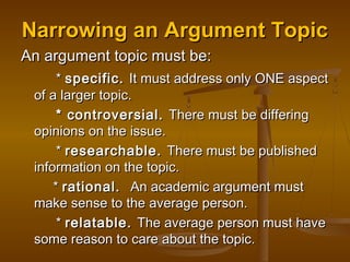 Argument+rhetoric+ppt | PPT | Medical Health