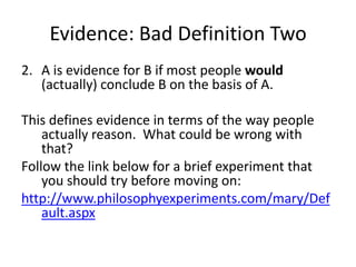 Arguments and Evidence | PPTX