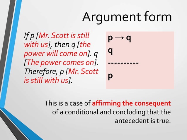 Arguments and methods of proof | PPTX