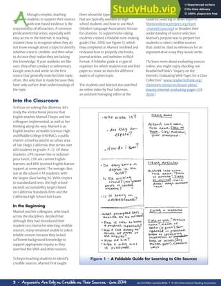 Arguments Are Only As Credible As Their Sources Teaching Students To ...
