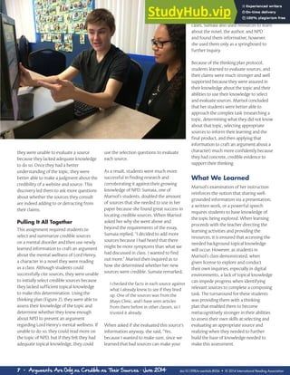 Arguments Are Only As Credible As Their Sources Teaching Students To ...