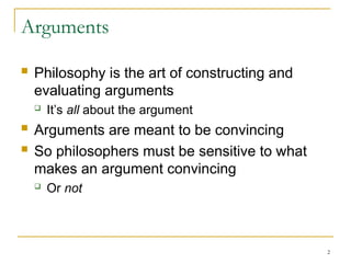 ArgumentsInPhilosophy That is a Presentation | PPT