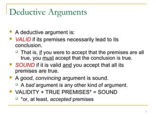 ArgumentsInPhilosophy That is a Presentation | PPT