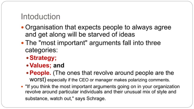 Arguments make an office great | PPT