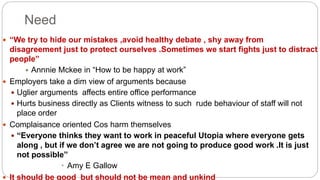 Arguments make an office great | PPTX