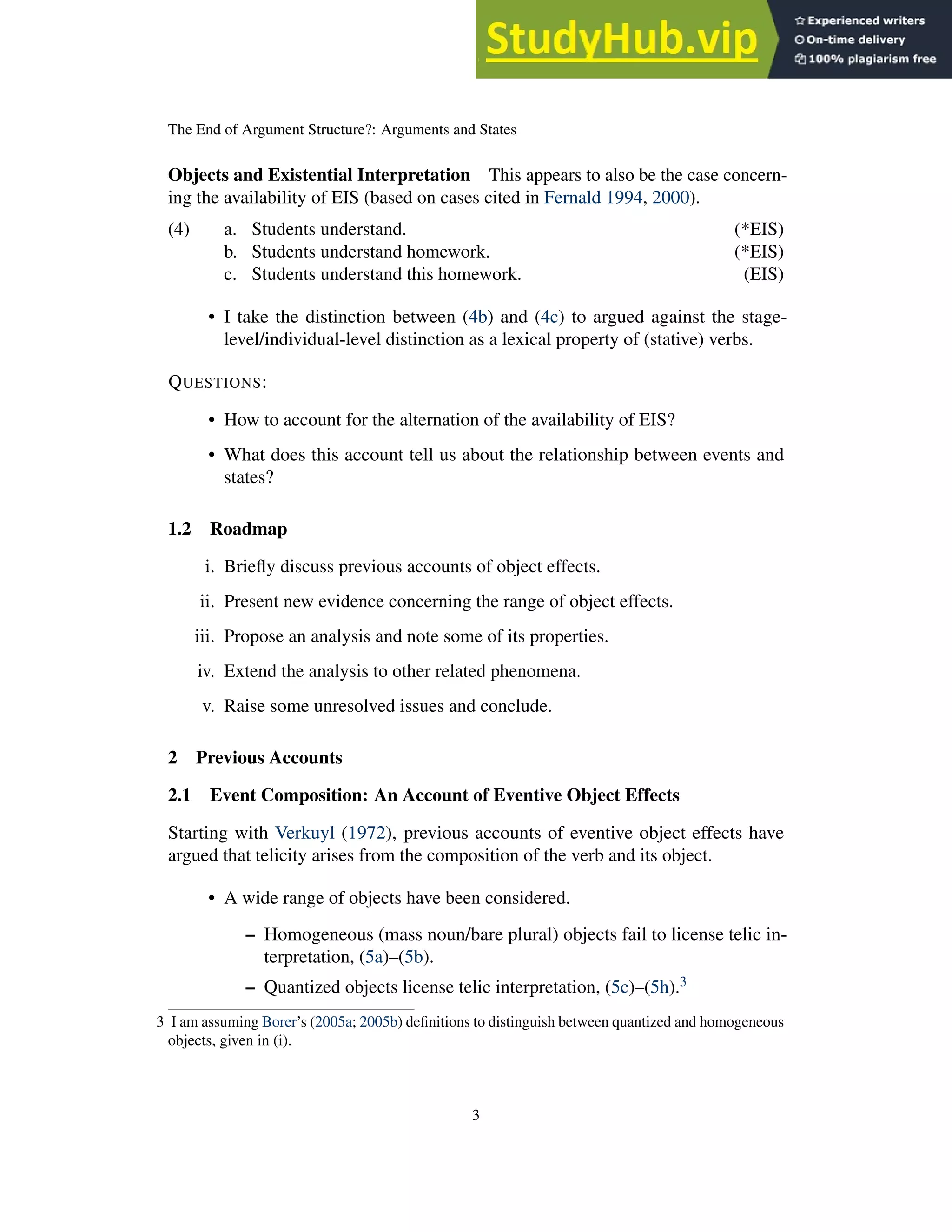 Argument Structure And State Composition | PDF