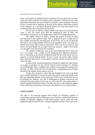 ARGUMENT STRUCTURE IN LEARNER WRITING A CORPUS-BASED ANALYSIS USING ARGUMENT MAPPING | PDF