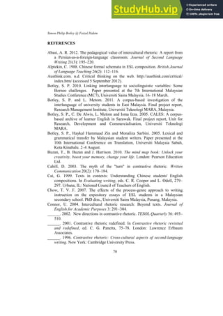 ARGUMENT STRUCTURE IN LEARNER WRITING A CORPUS-BASED ANALYSIS USING ARGUMENT MAPPING | PDF