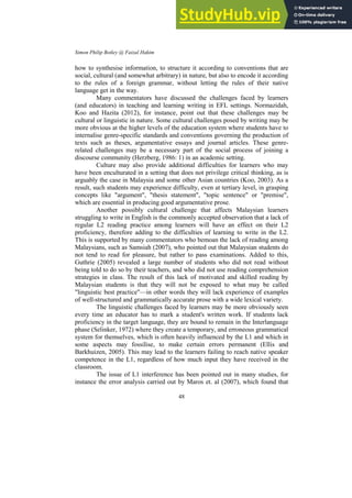 ARGUMENT STRUCTURE IN LEARNER WRITING A CORPUS-BASED ANALYSIS USING ARGUMENT MAPPING | PDF