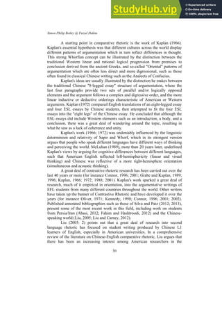 ARGUMENT STRUCTURE IN LEARNER WRITING A CORPUS-BASED ANALYSIS USING ARGUMENT MAPPING | PDF