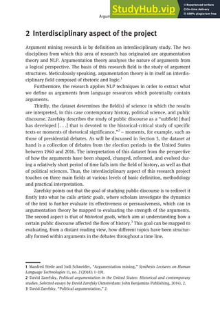 Argument Structures Of Political Debates | PDF