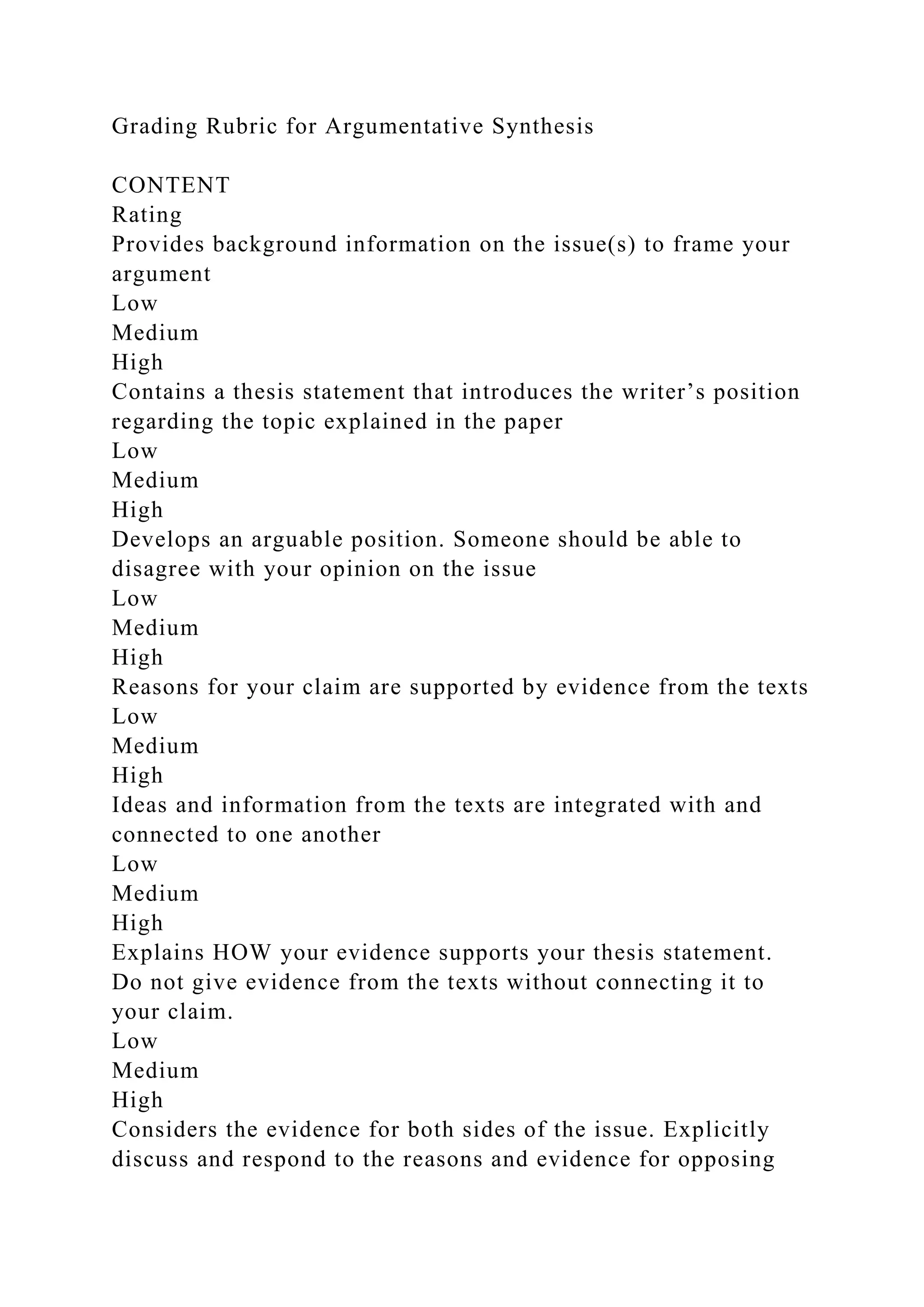 Argument Synthesis OutlineIntro (1-2 ¶)Intro to topicIn.docx | Business ...