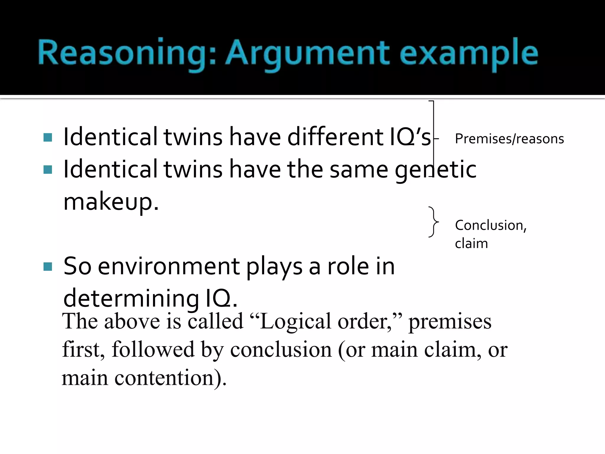Argument terms | PPT