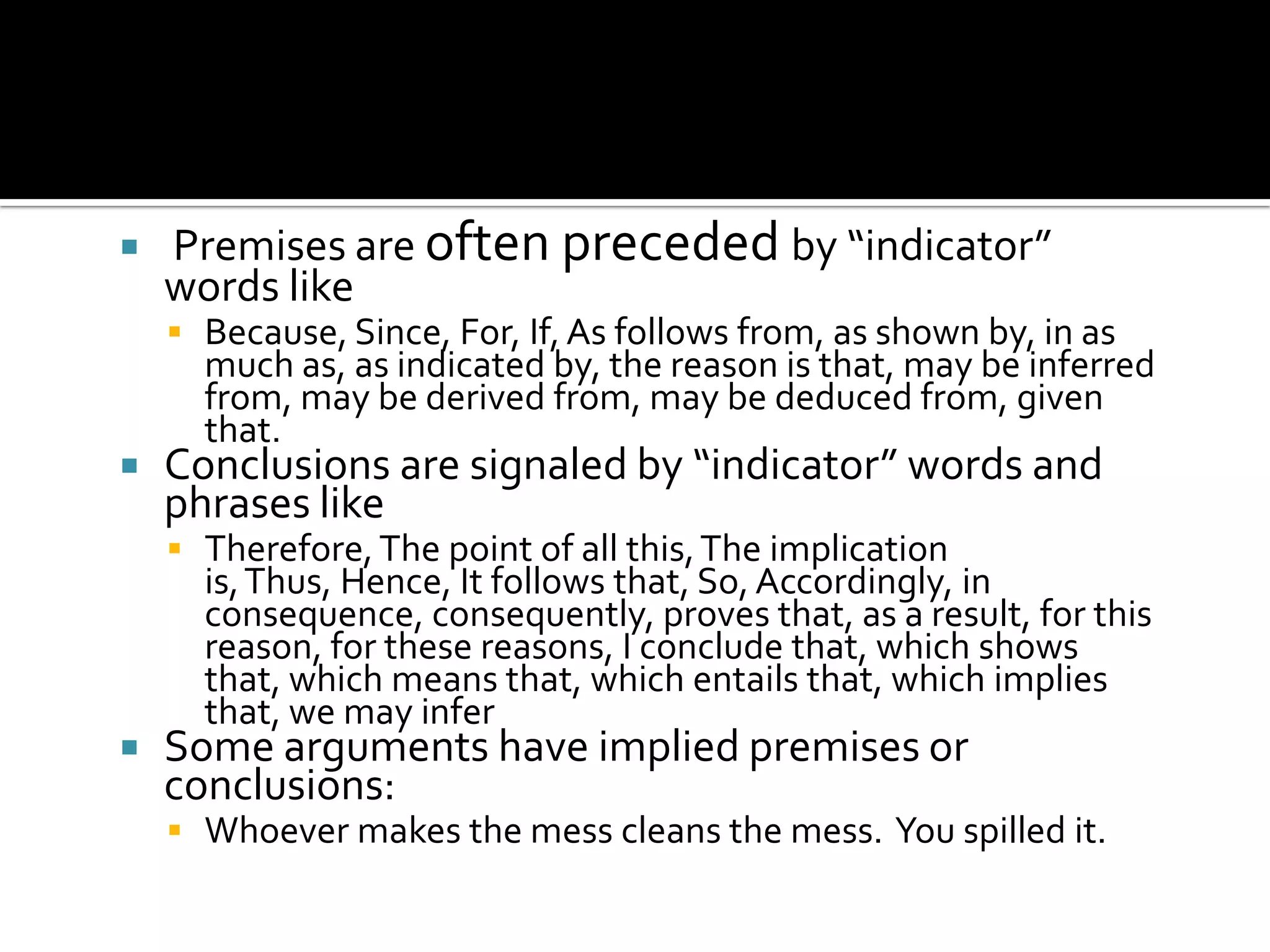 Argument terms | PPTX