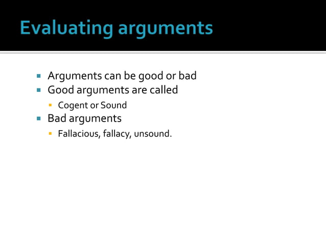 Argument terms | PPT