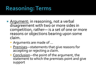 Argument terms | PPT