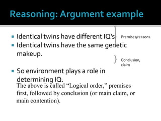 Argument terms | PPT