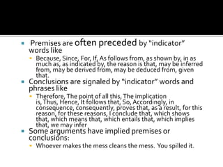 Argument terms | PPT
