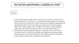 Harsher Punishments: Solution to crime? | PPTX