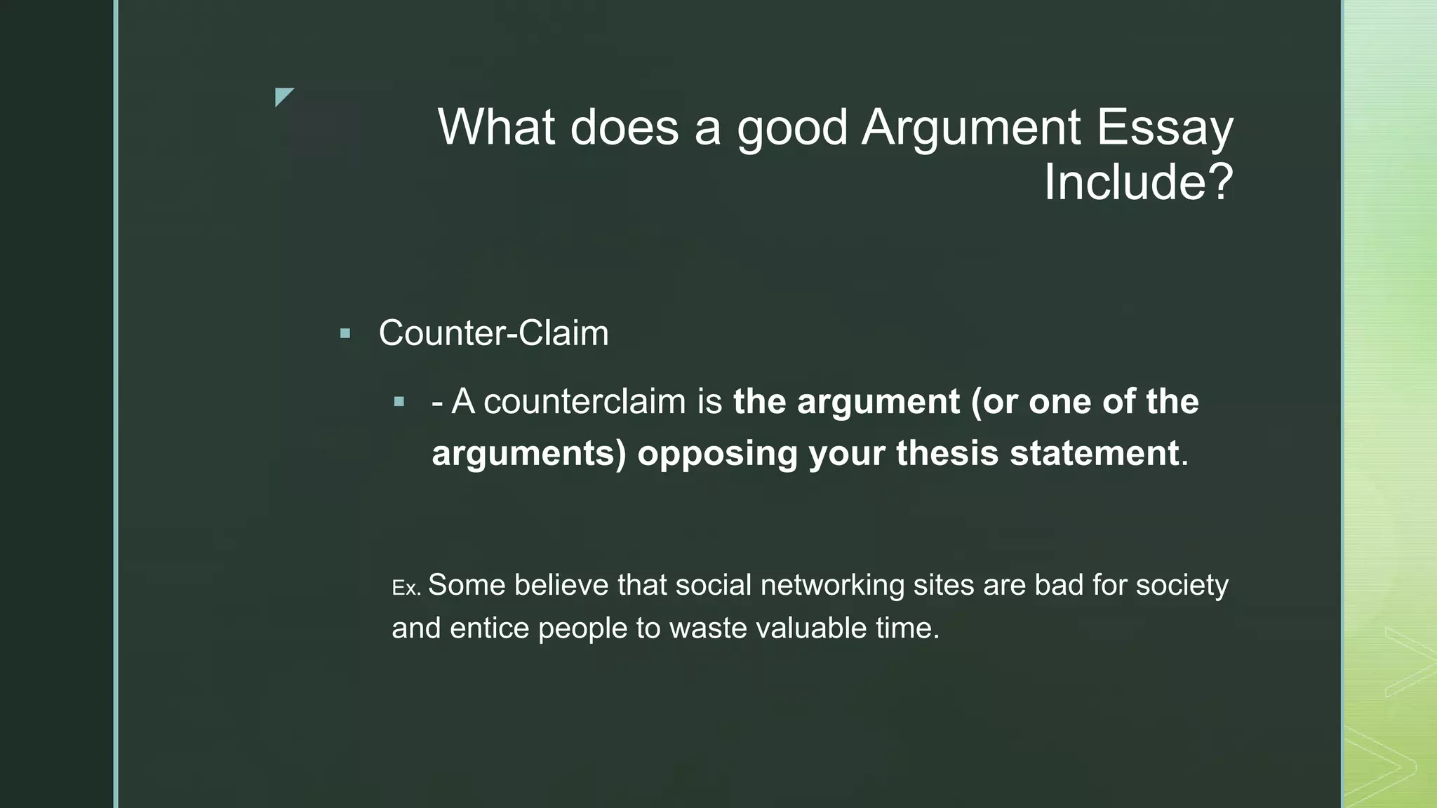 Argument writing 8th | PPTX