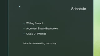Argument writing 8th | PPTX