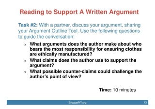 Argument Writing Introduction | PDF