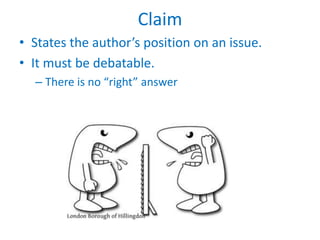 Argument writing presentation | PPT