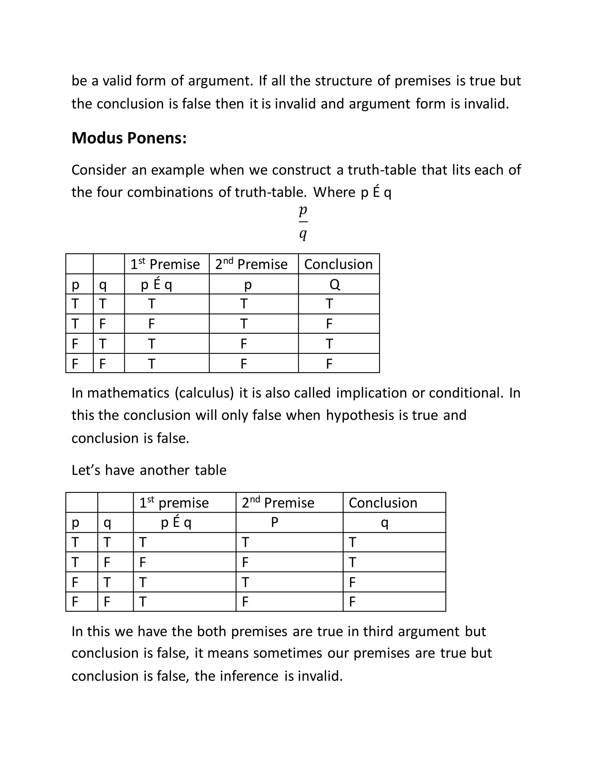 Argument Forms | PDF