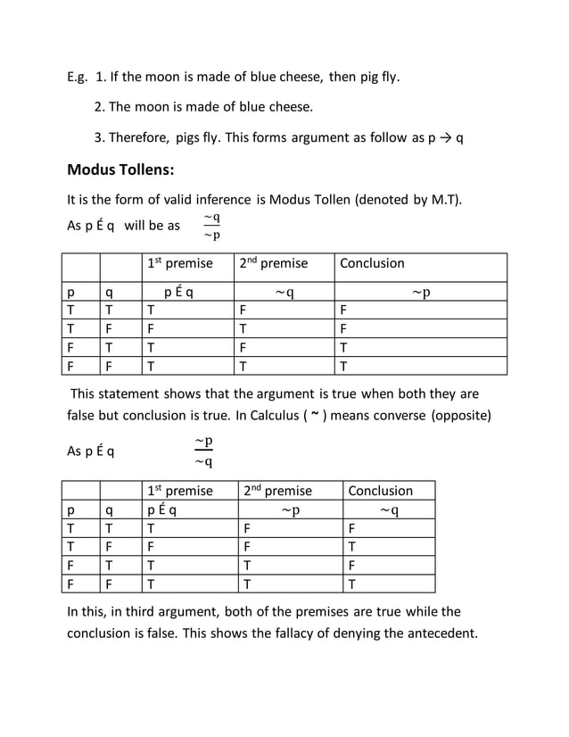 Argument Forms Pdf