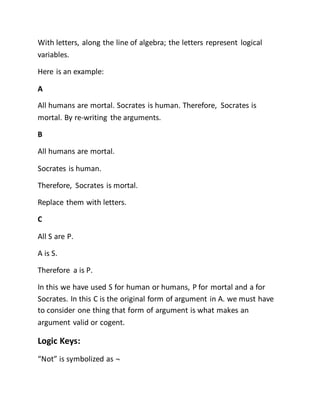 Argument Forms | PDF